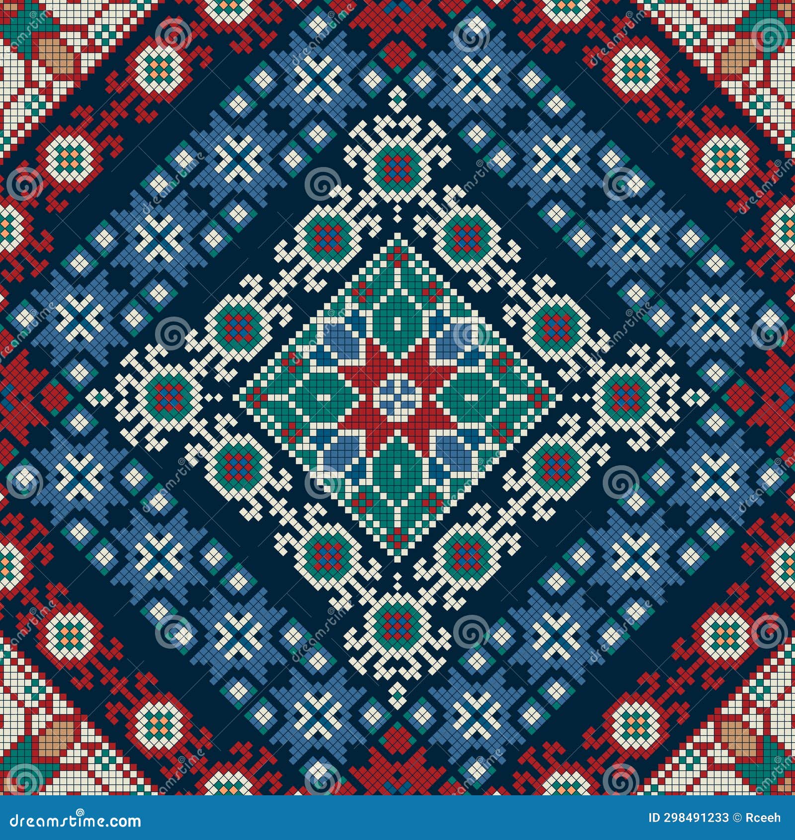 Georgian Embroidery Pattern 42 Stock Vector - Illustration of vector ...