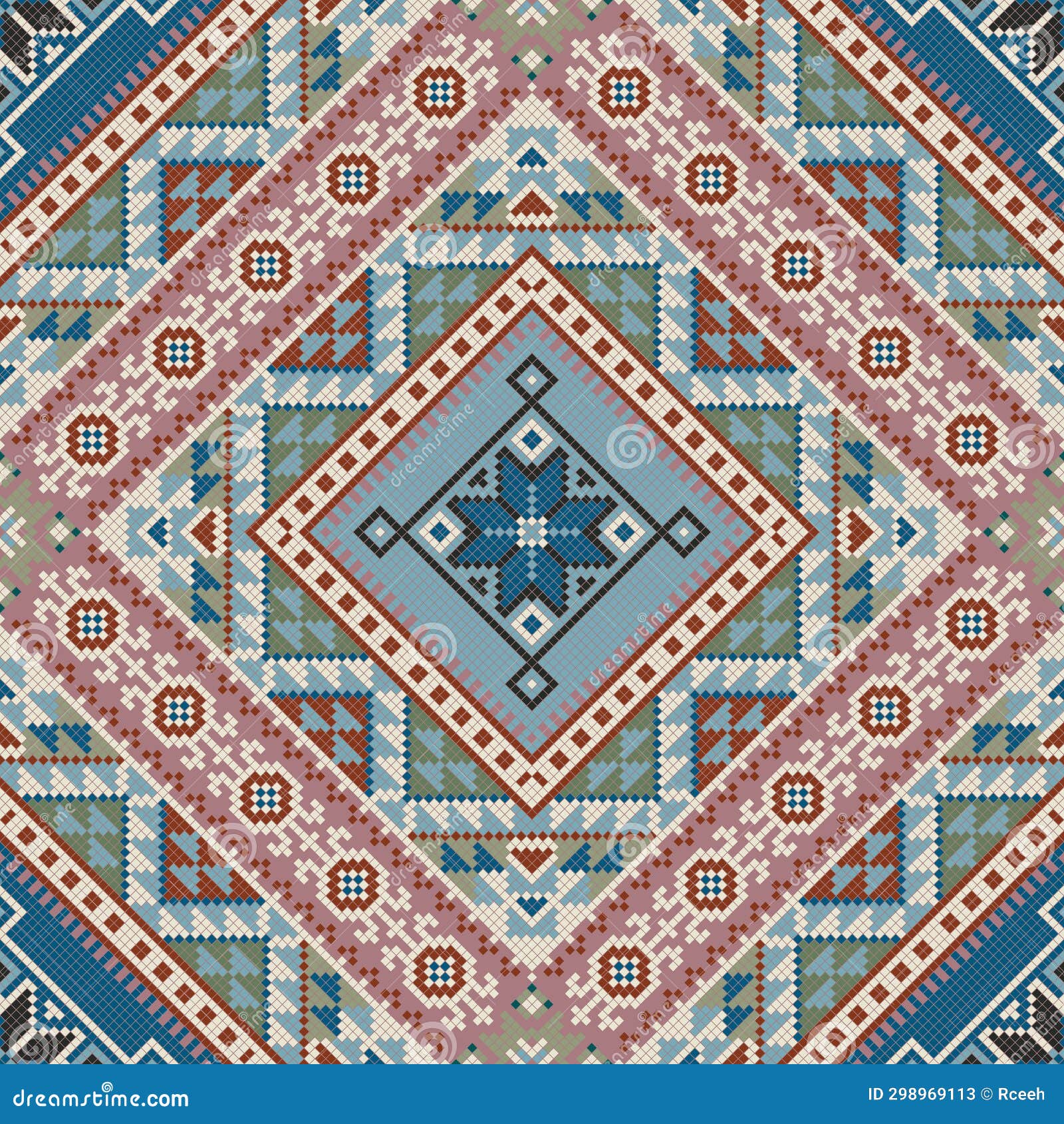 Georgian Embroidery Pattern 51 Stock Illustration - Illustration of ...