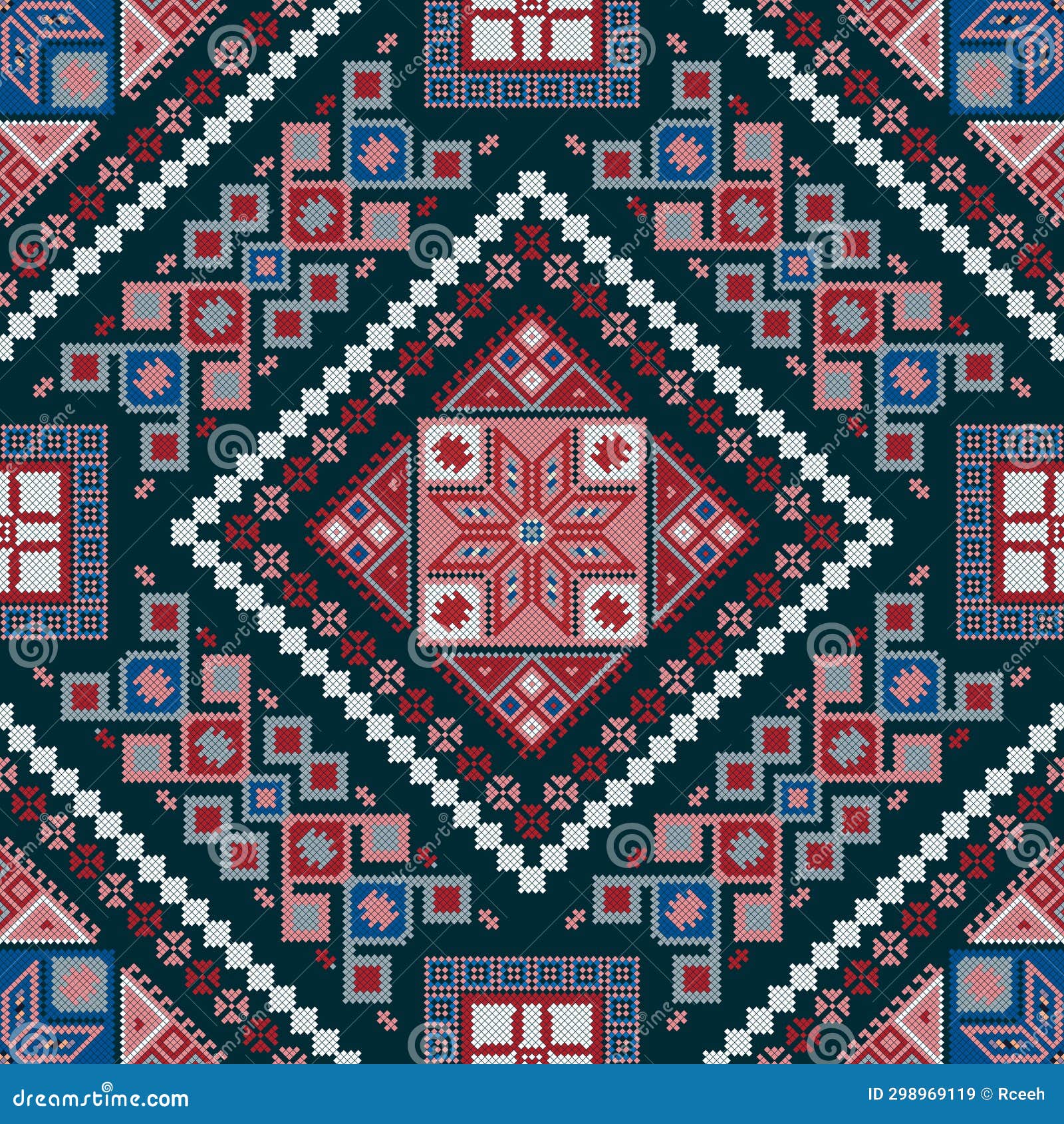 Georgian Embroidery Pattern 54 Stock Illustration - Illustration of ...