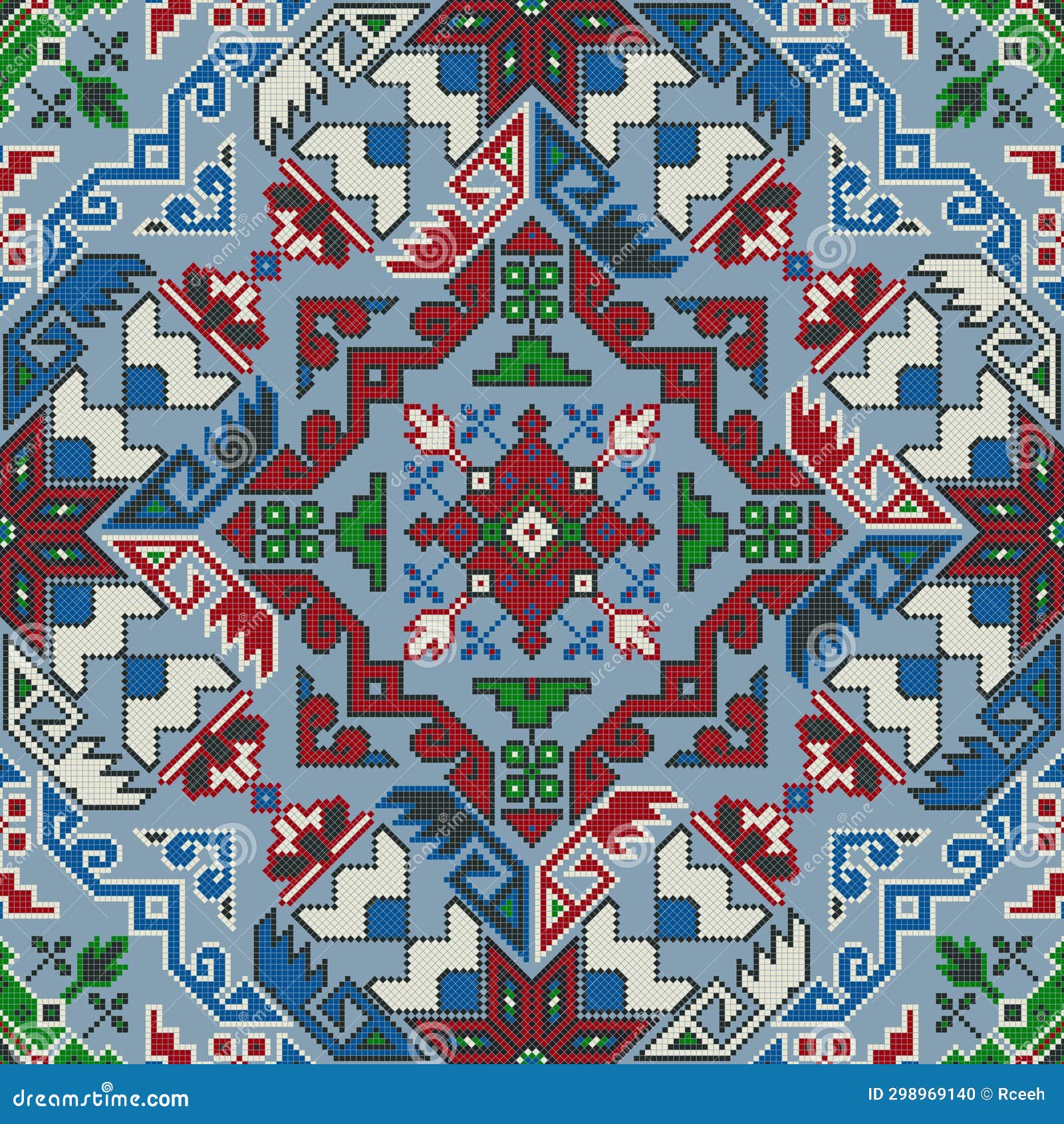 Georgian Embroidery Pattern 59 Stock Illustration - Illustration of ...