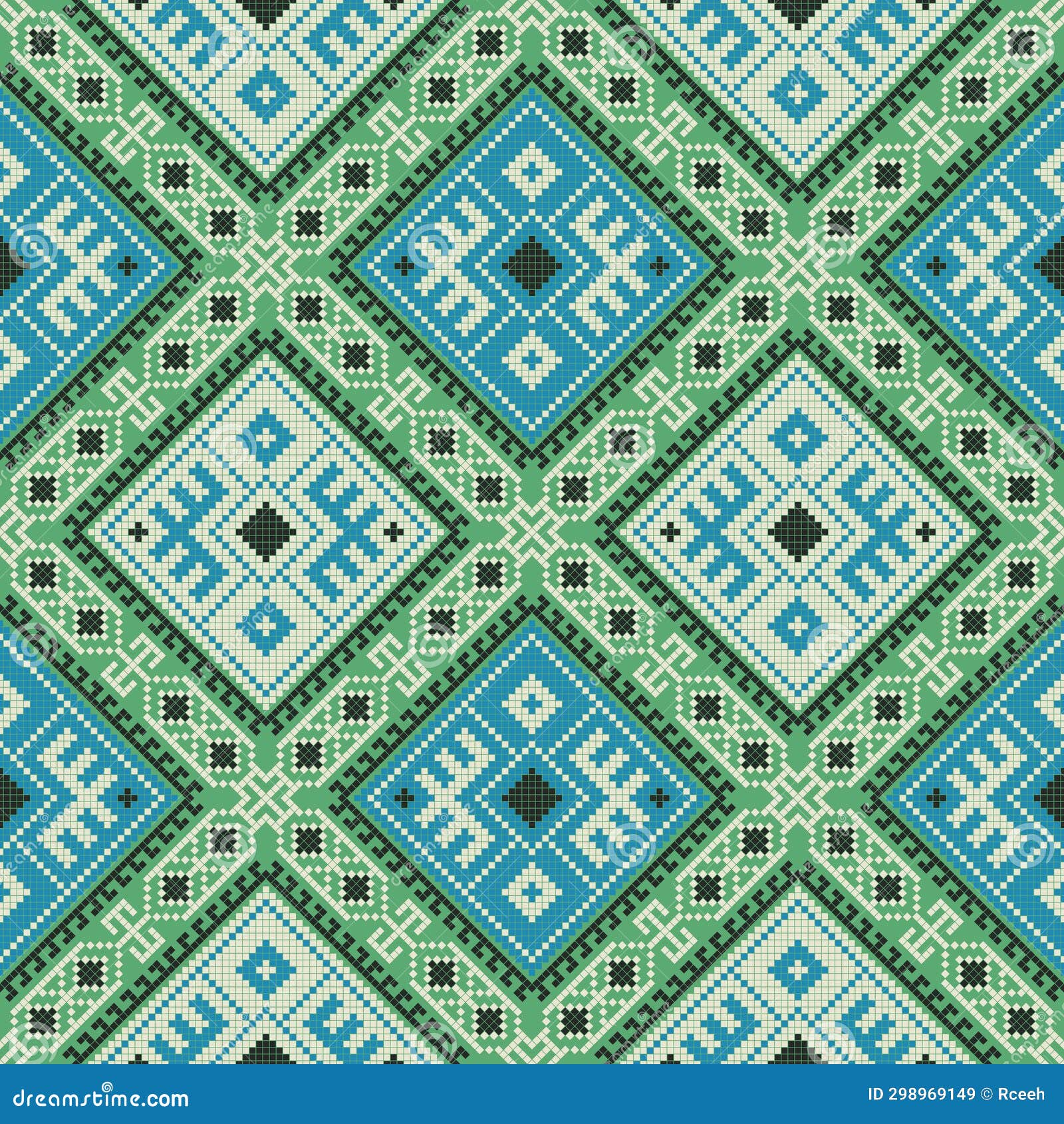 Georgian Embroidery Pattern 62 Stock Illustration - Illustration of ...