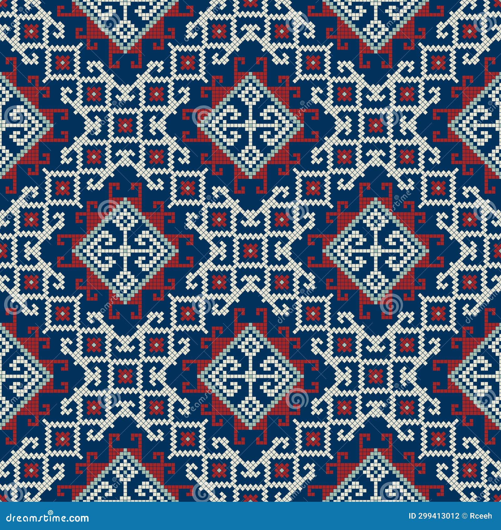 Georgian Embroidery Pattern 80 Stock Illustration - Illustration of ...