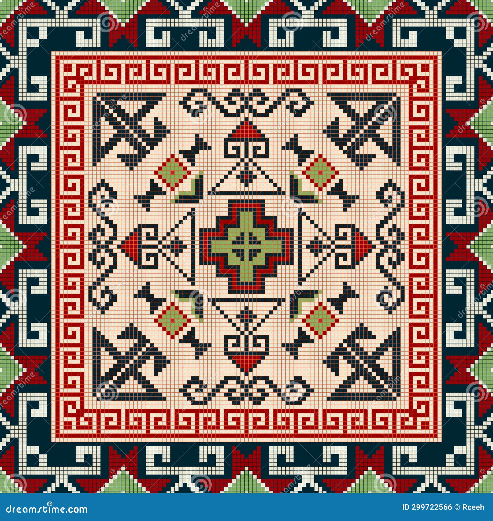 Georgian Embroidery Pattern 88 Stock Vector - Illustration of vector ...