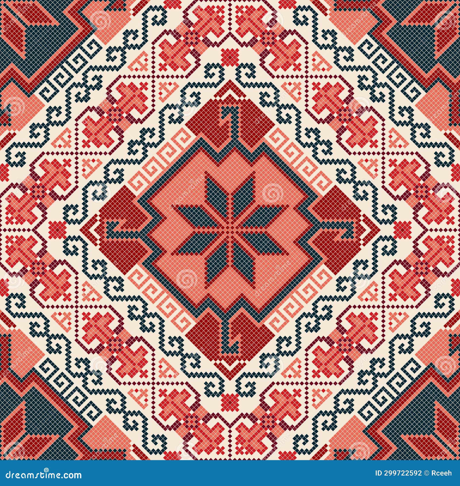 Georgian Embroidery Pattern 99 Stock Vector - Illustration of stitched ...