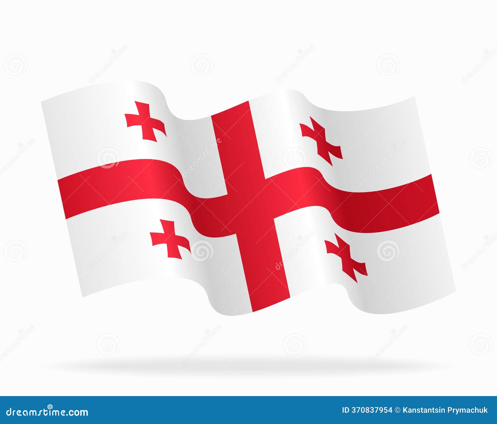The Georgian Flag Royalty-Free Stock Photo | CartoonDealer.com #23309589