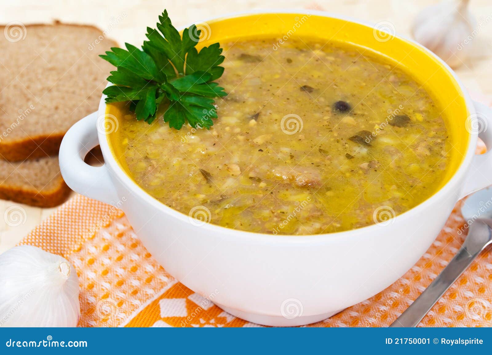 Georgian Soup Kharcho With Lavash. National Dish Of Georgian Harcho ...