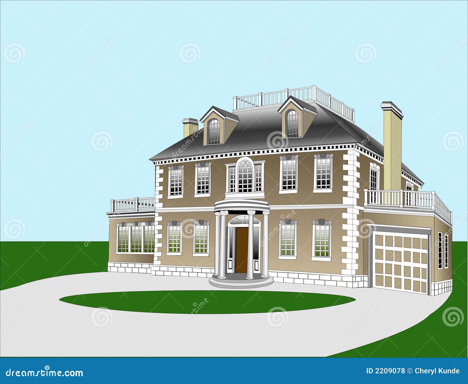 Georgian Style stock vector. Illustration of georgian - 2209078