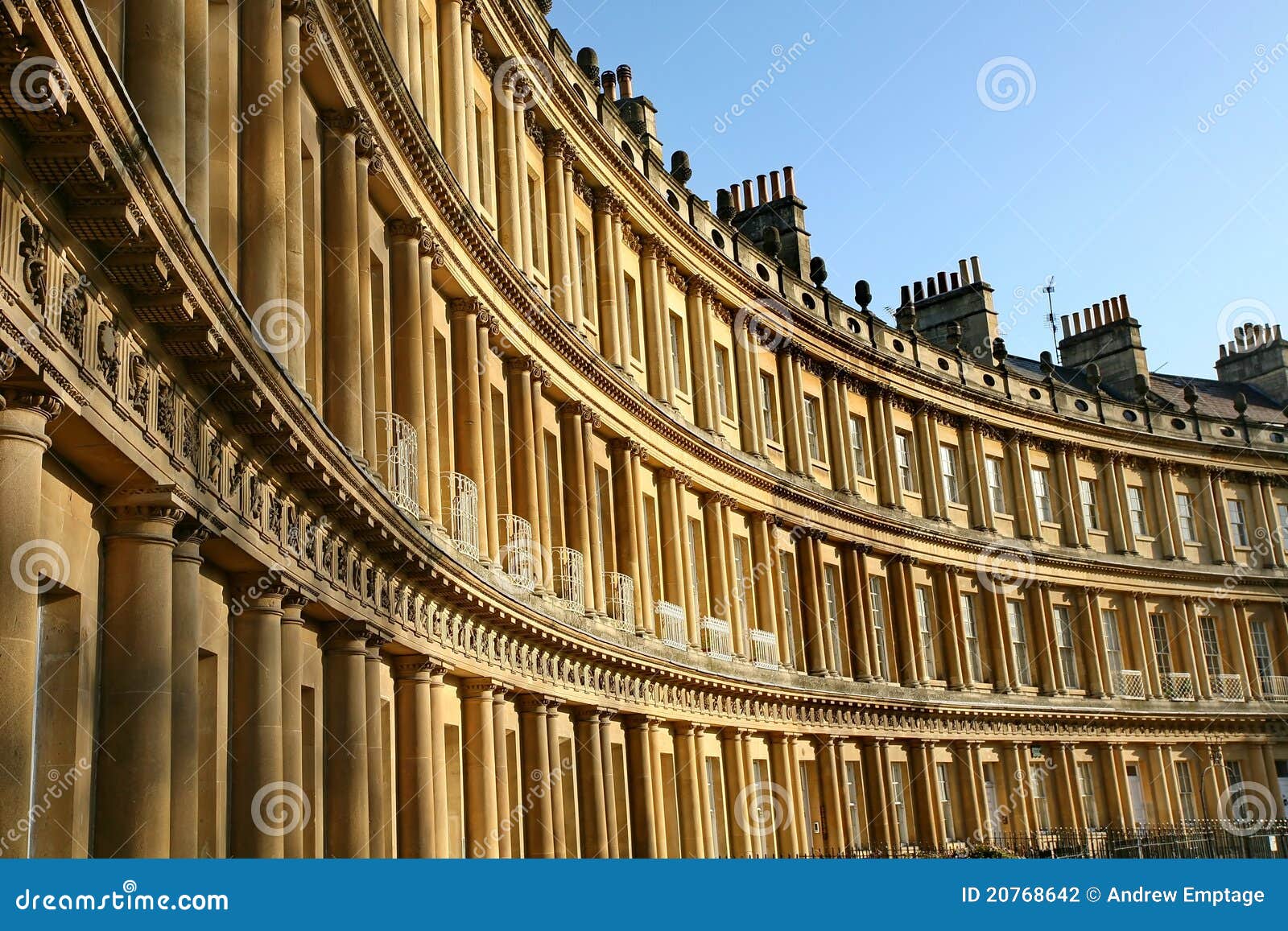 Georgian Terrace in Bath stock photo. Image of tourist - 20768642