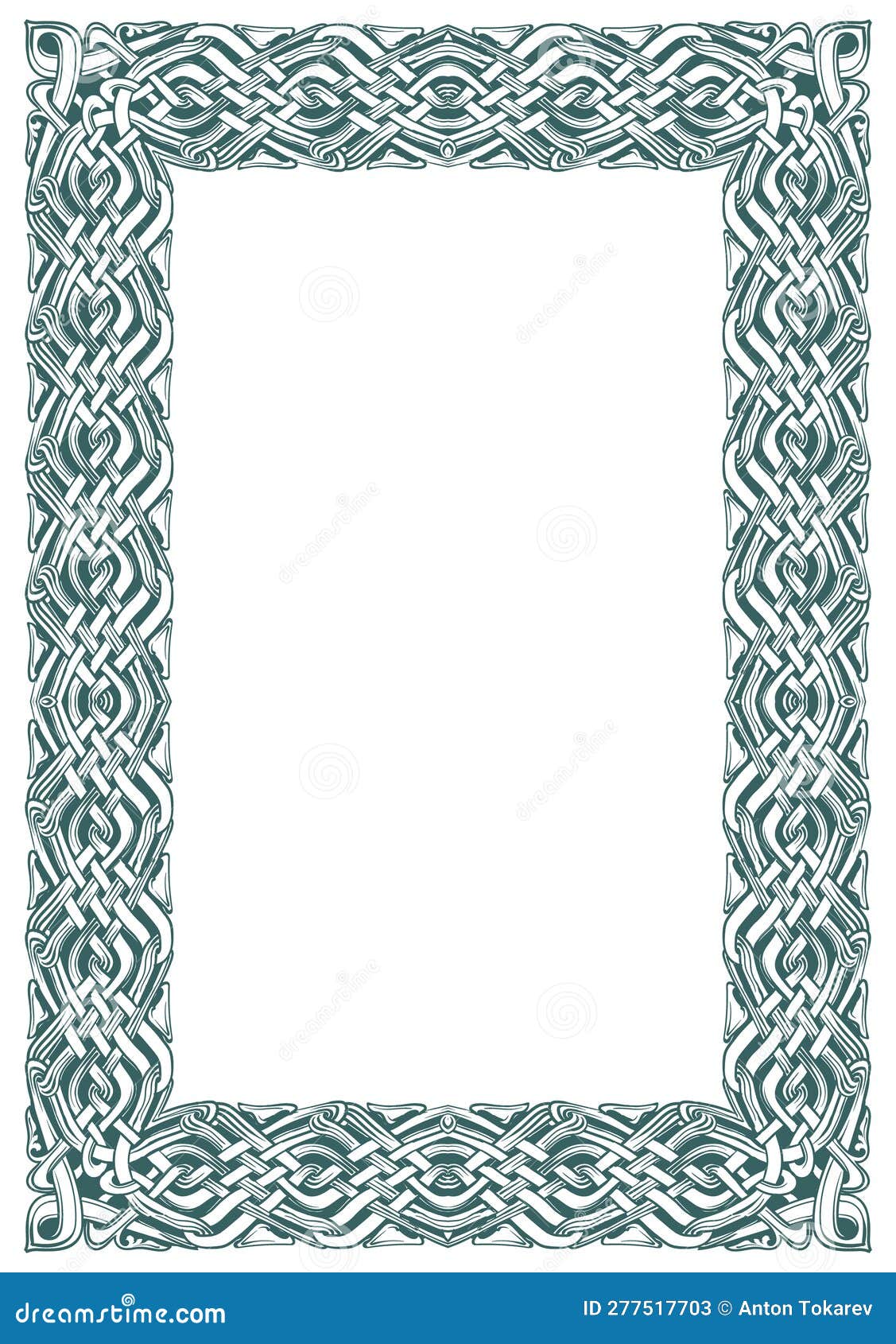 Georgian Traditional Decorative Frame Stock Vector - Illustration of ...