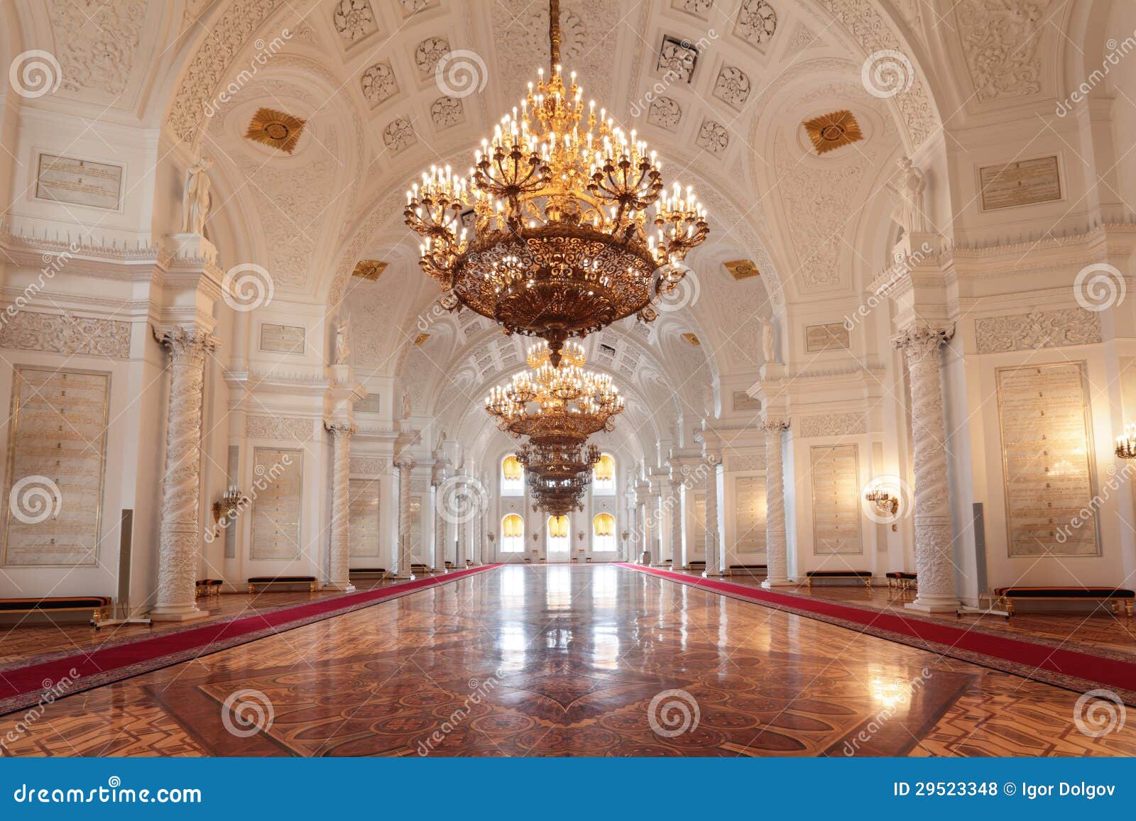 Georgievsky Hall Of The Kremlin Palace Royalty-Free Stock Photo ...