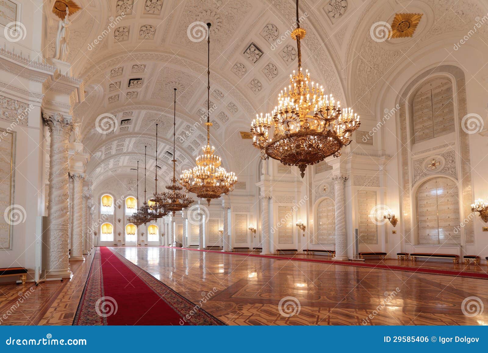 Georgievsky Hall Of The Kremlin Palace Royalty-Free Stock Photo ...