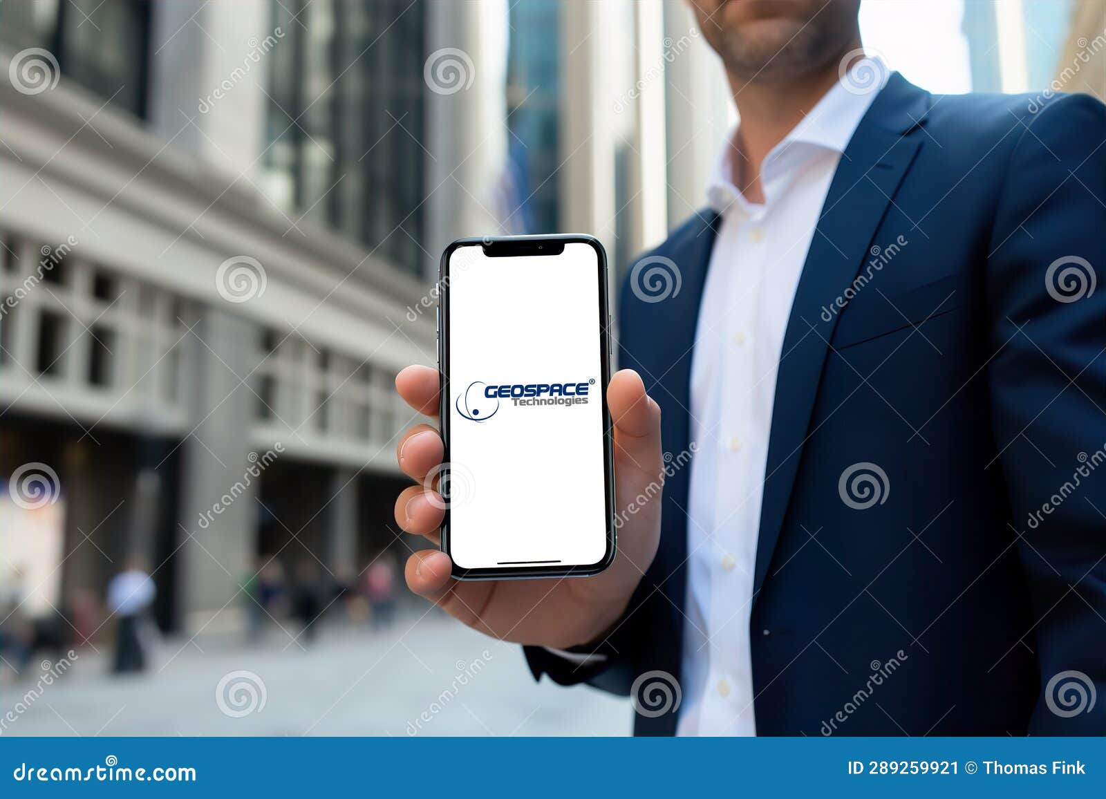 Geospace Technologies Logo Displayed on an IPhone Screen Editorial ...