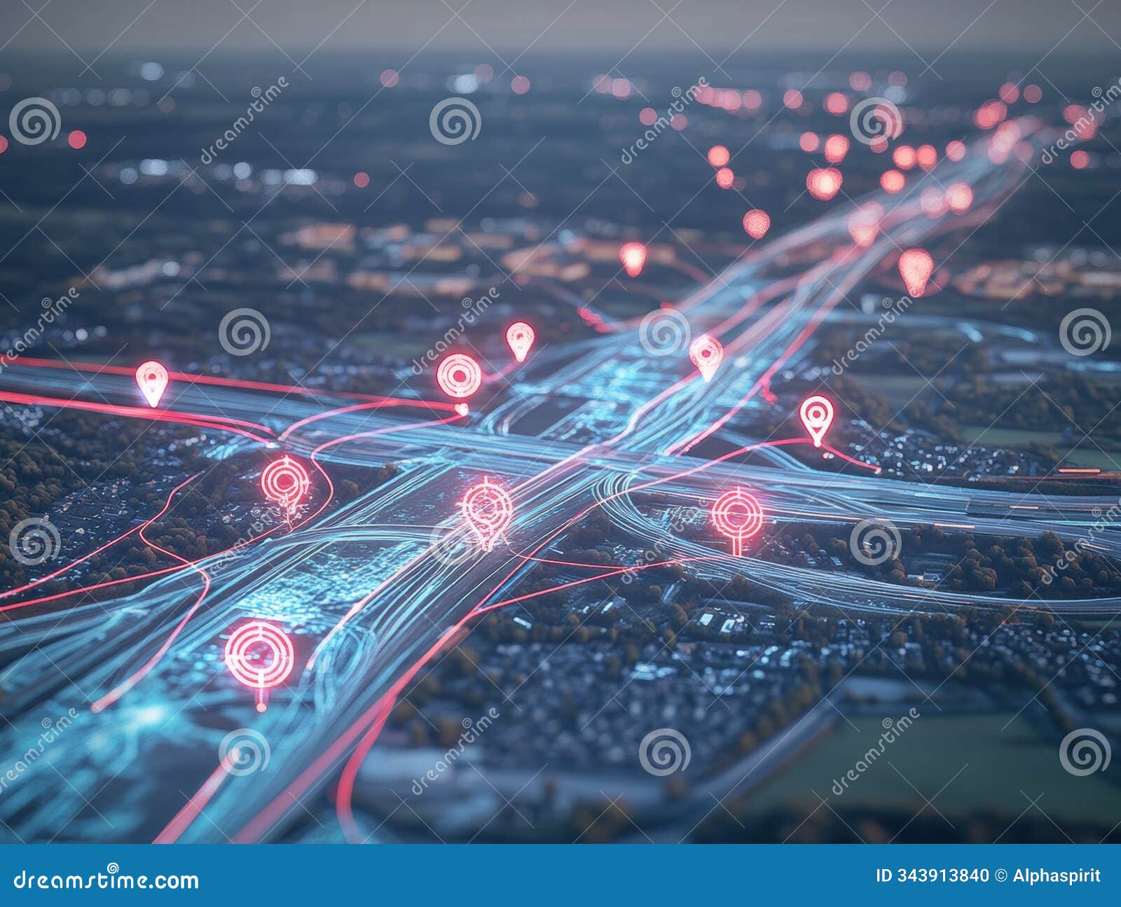 Geospatial Intelligence and Logistics Visualized on a City Map with ...