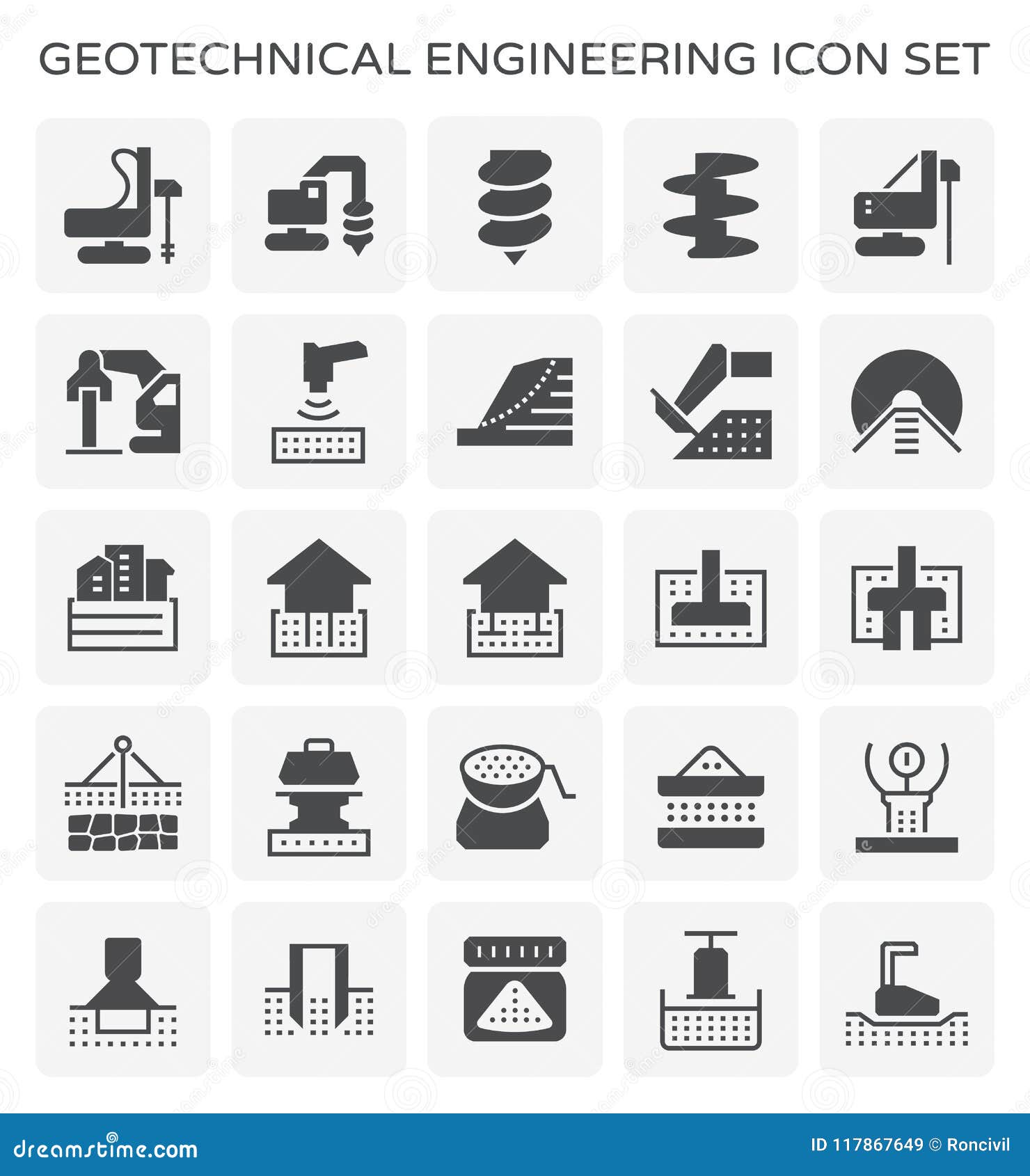 Geotechnical Engineering Icon Stock Vector - Illustration of icon ...