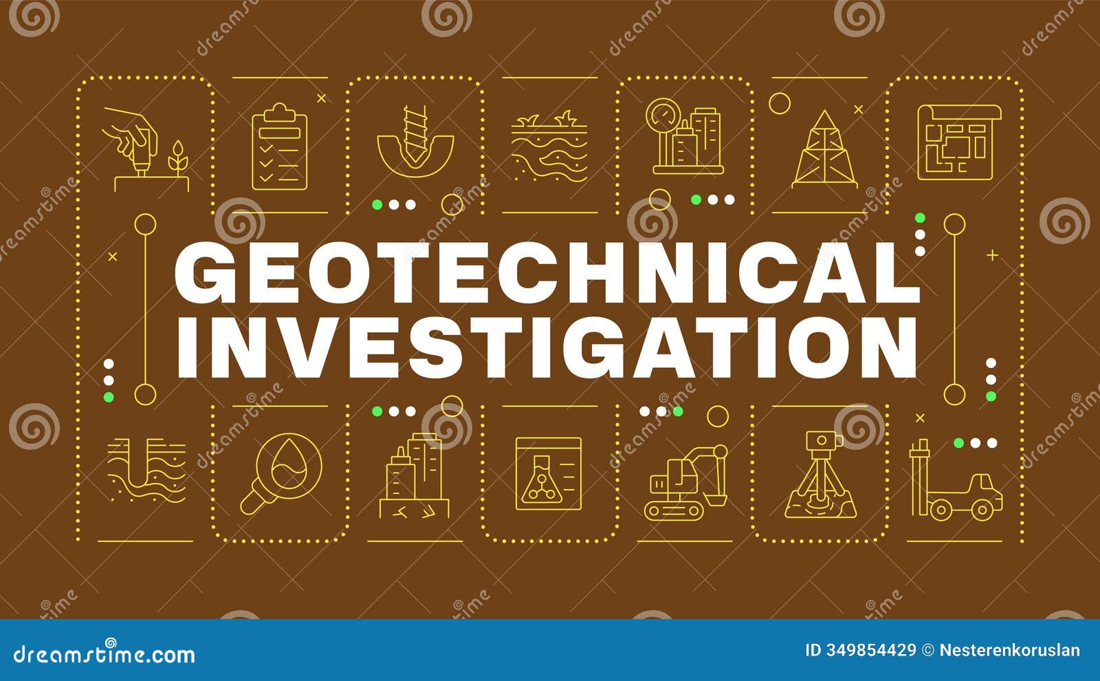 Geotechnical Engineering Icon Vector Illustration | CartoonDealer.com ...