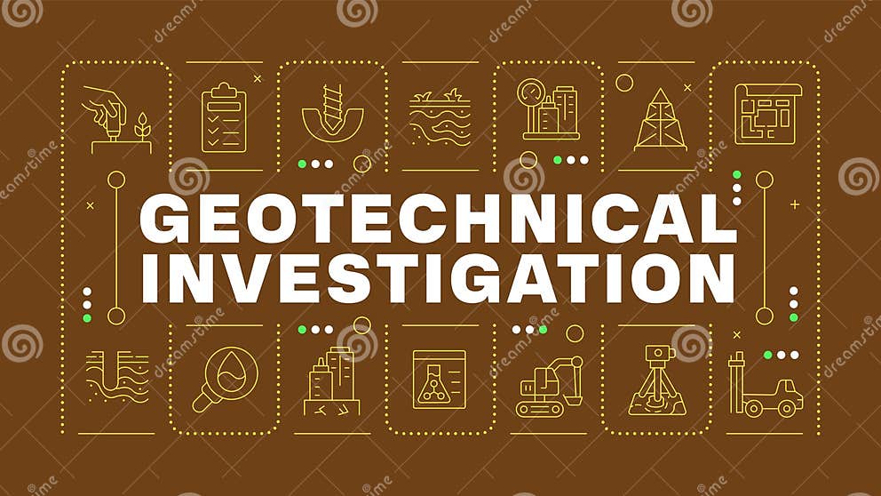 Geotechnical Engineering Yellow Word Concept Stock Vector ...