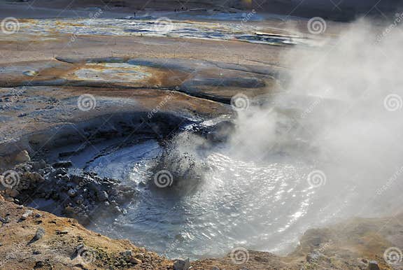 Geothermal area stock photo. Image of boiling, area, namafjall - 6295486