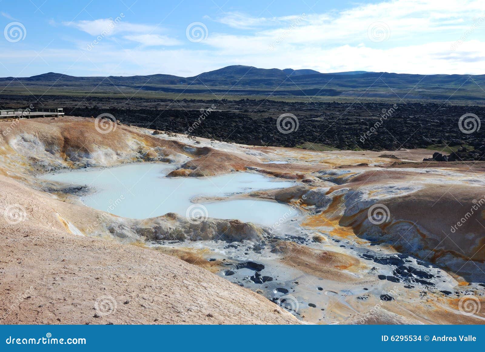 Geothermal area stock photo. Image of eruption, sulphur - 6295534