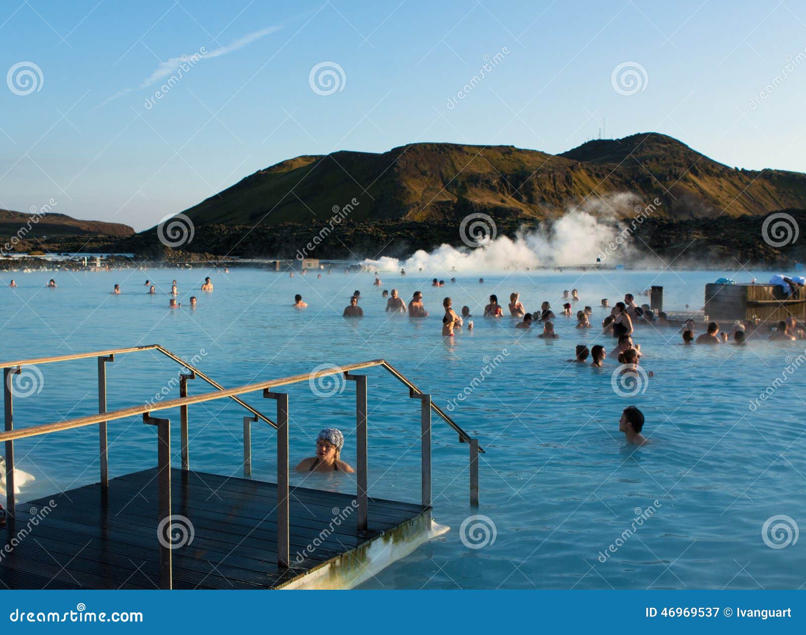 Geothermal Bath at Blue Lagoon Editorial Photography - Image of energy ...