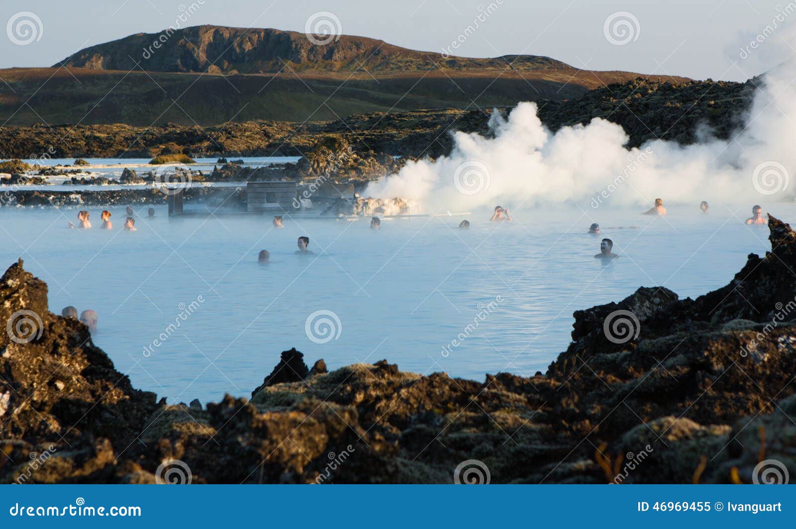 Geothermal bath in Iceland editorial image. Image of energy - 46969455