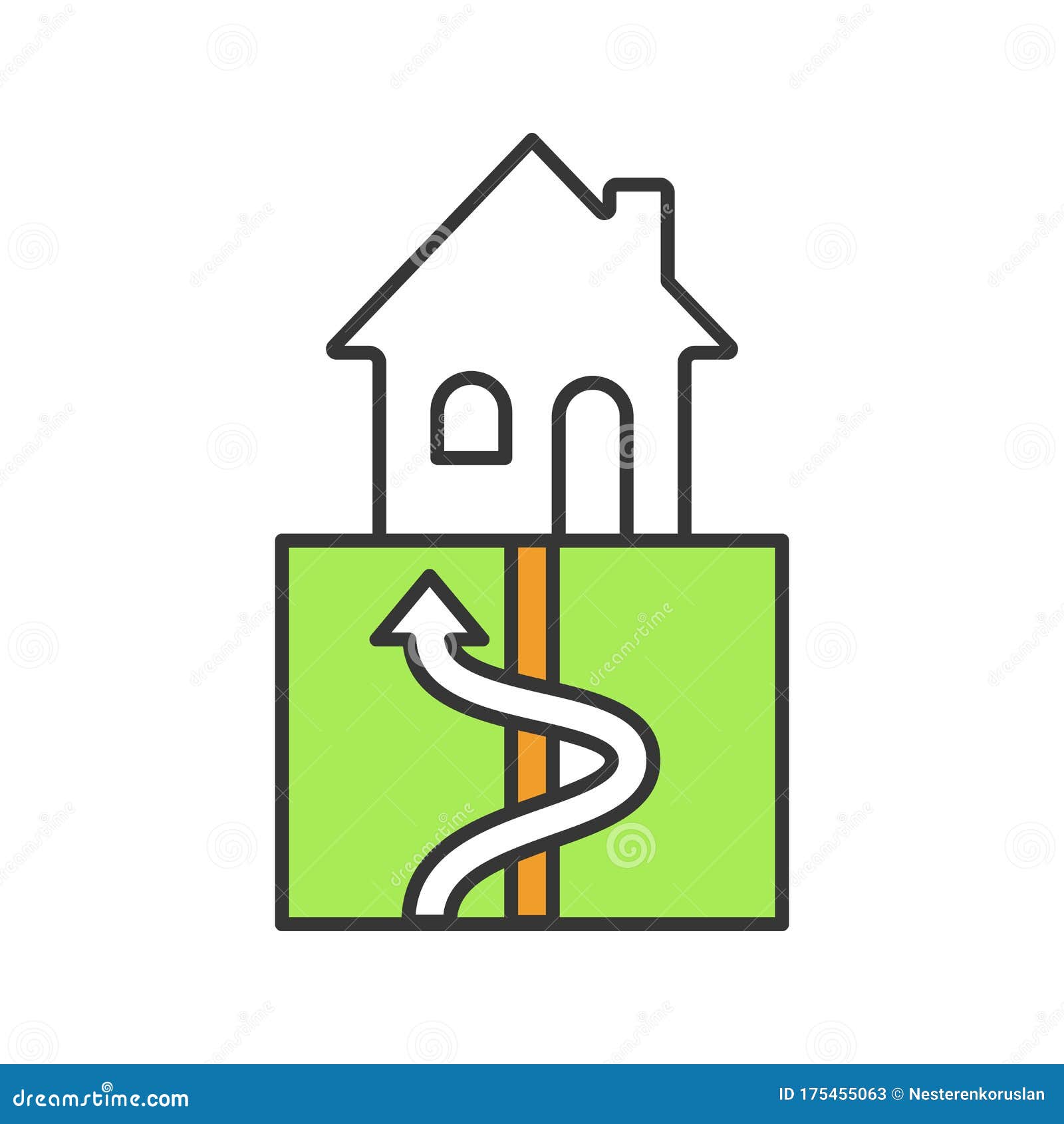Geothermal Energy Color Icon Stock Vector - Illustration of earth, home ... Geothermal Energy Color Icon Stock Vector - Illustration of earth, home ...