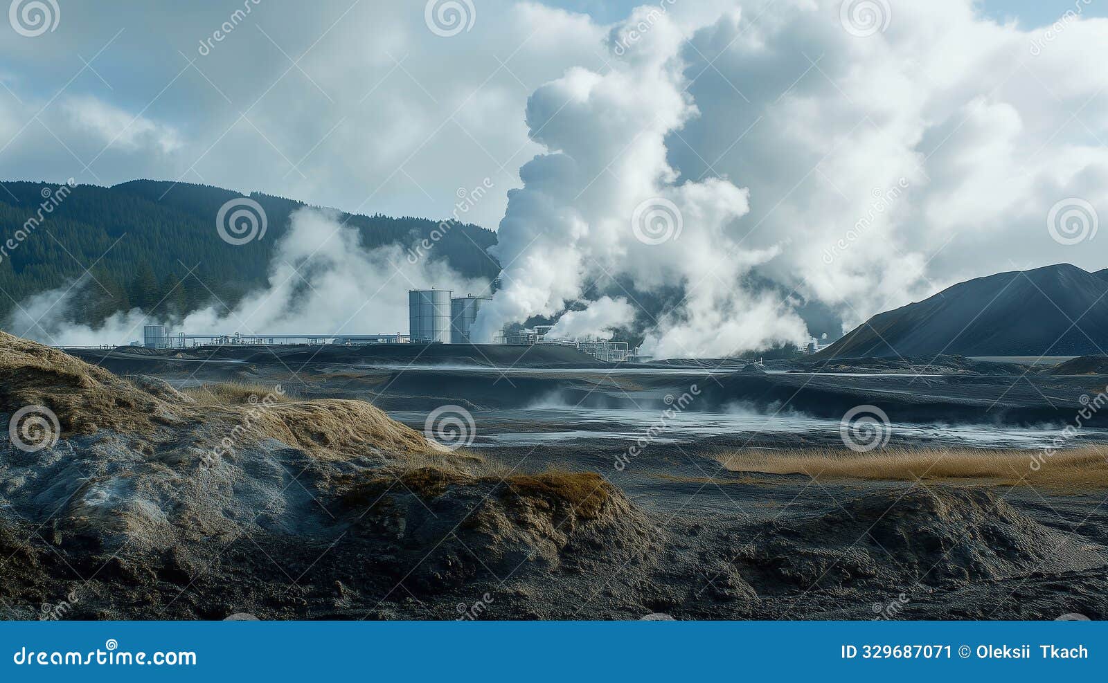 Geothermal Energy Extraction Process Stock Image - Image of compaction ...
