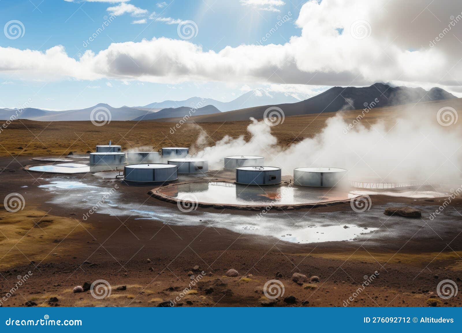 Geothermal Energy System with Array of Solar Panels for Clean ...