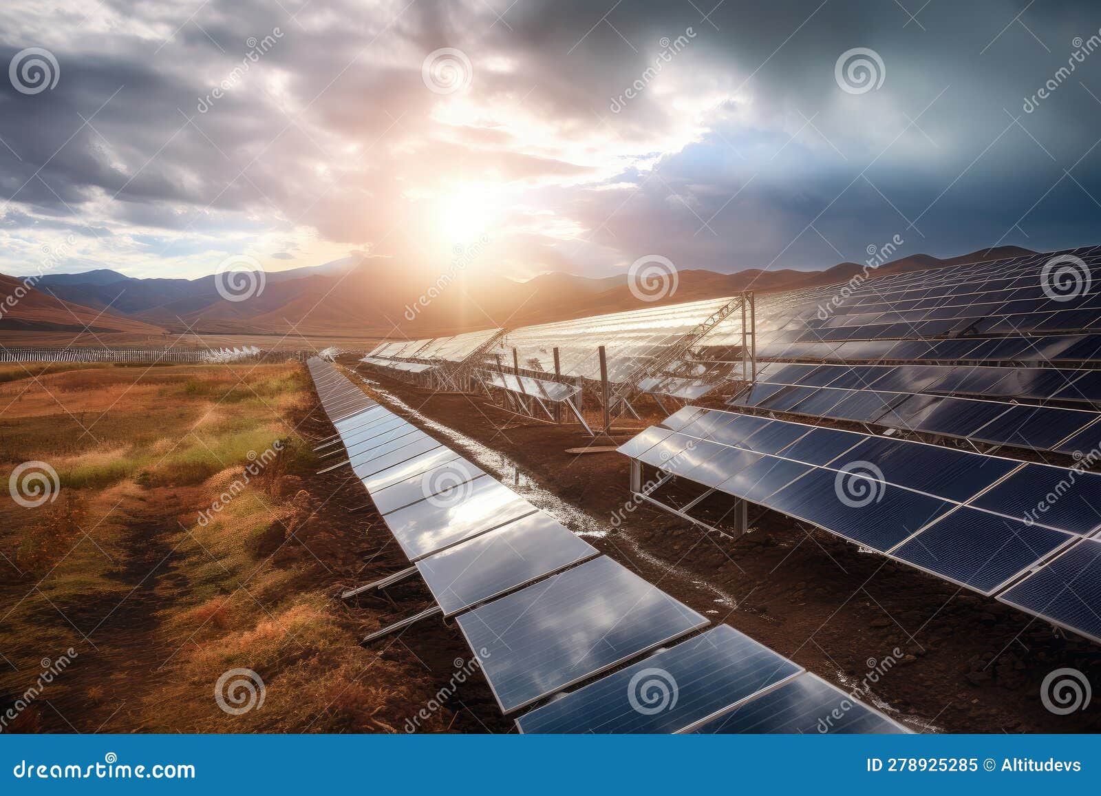 Geothermal Energy System with Array of Solar Panels for Clean ...