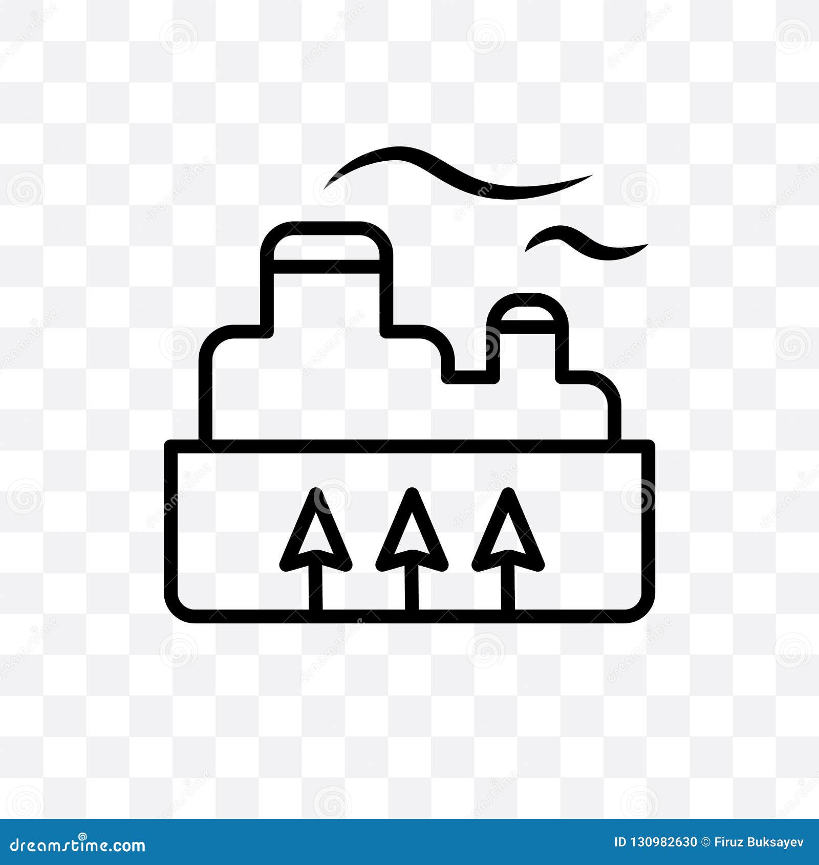 Geothermal Energy Vector Linear Icon Isolated on Transparent Background ...