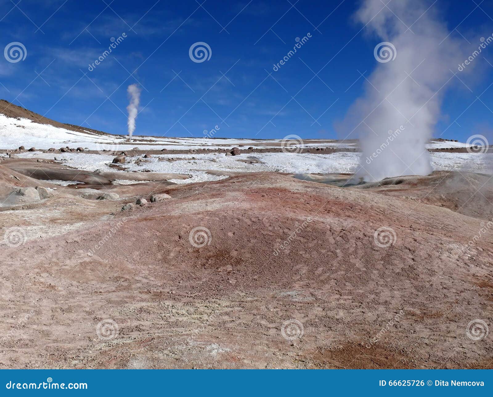 Geothermal fields stock photo. Image of america, field - 66625726