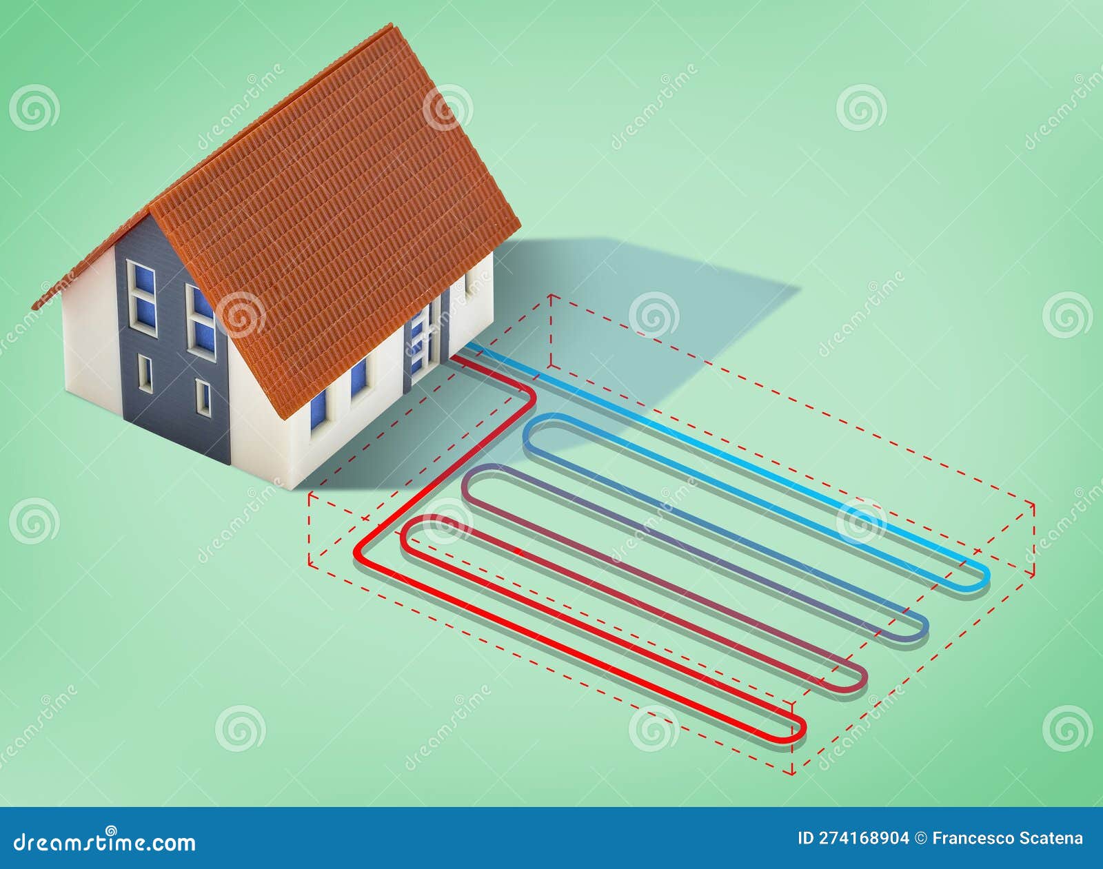 Geothermal Heating and Cooling System Linear with Ground Horizontal ... Geothermal Heating and Cooling System Linear with Ground Horizontal ...