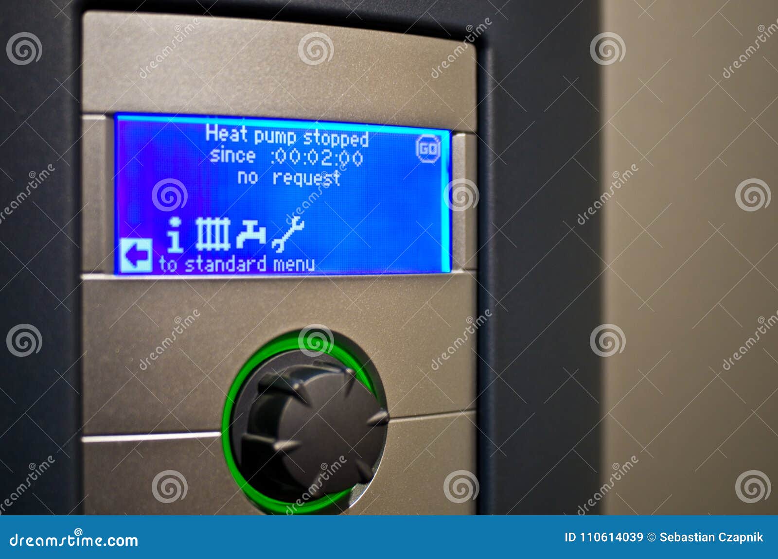 Geothermal Heating Furnace Control Panel Imagem de Stock - Imagem de ...