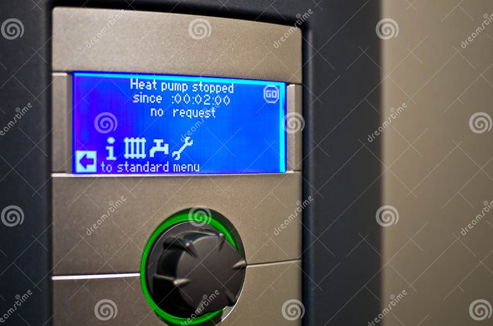 Geothermal Heating Furnace Control Panel Imagem de Stock - Imagem de ...