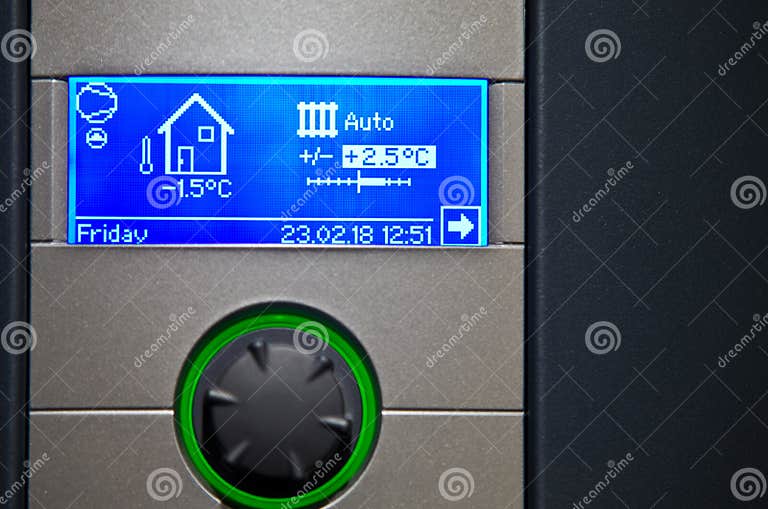Geothermal Heating Furnace Control Panel Foto de Stock - Imagem de ...