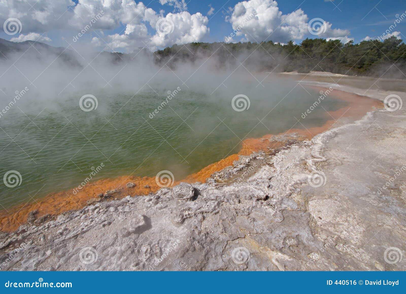 Geothermal hot pool stock photo. Image of steaming, thermal - 440516