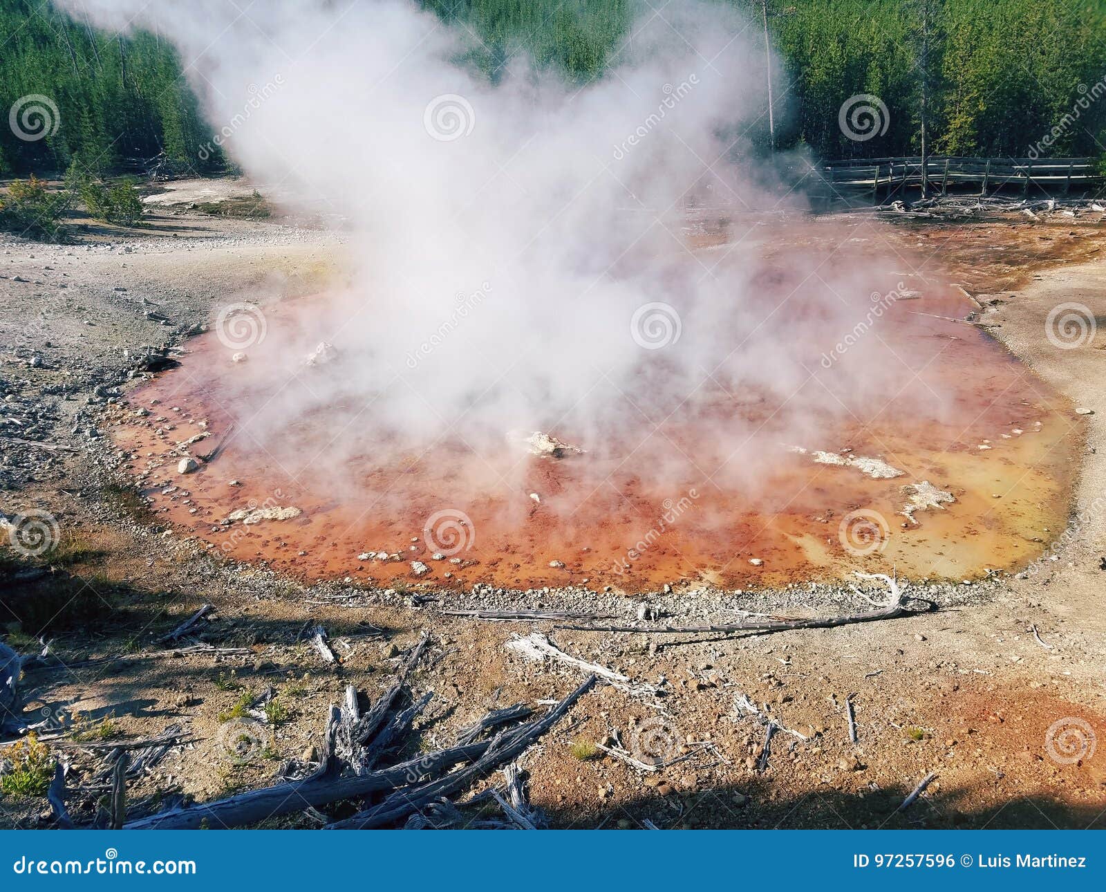 Geothermal hot pool stock photo. Image of minerals, pool - 97257596