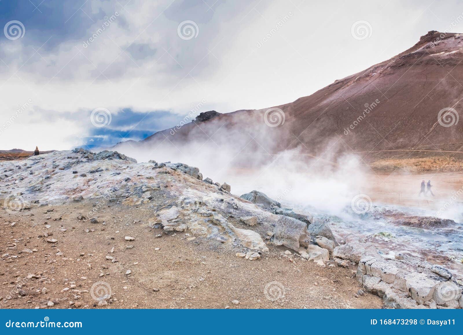 Geothermal Hot Springs Rocks and Water Structure Stock Photo - Image of ...