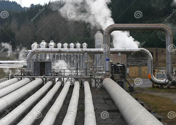 Geothermal Plant stock photo. Image of cooling, steam - 2558006