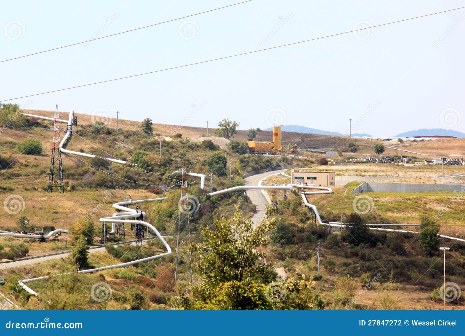 Geothermal Power Production, Larderello, Italy Stock Photo - Image of ...