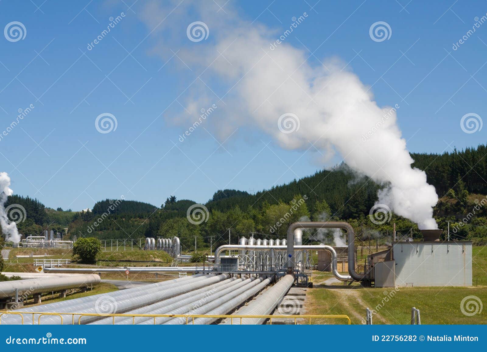 Geothermal Power Station Altenative Energy Stock Photo - Image of ...