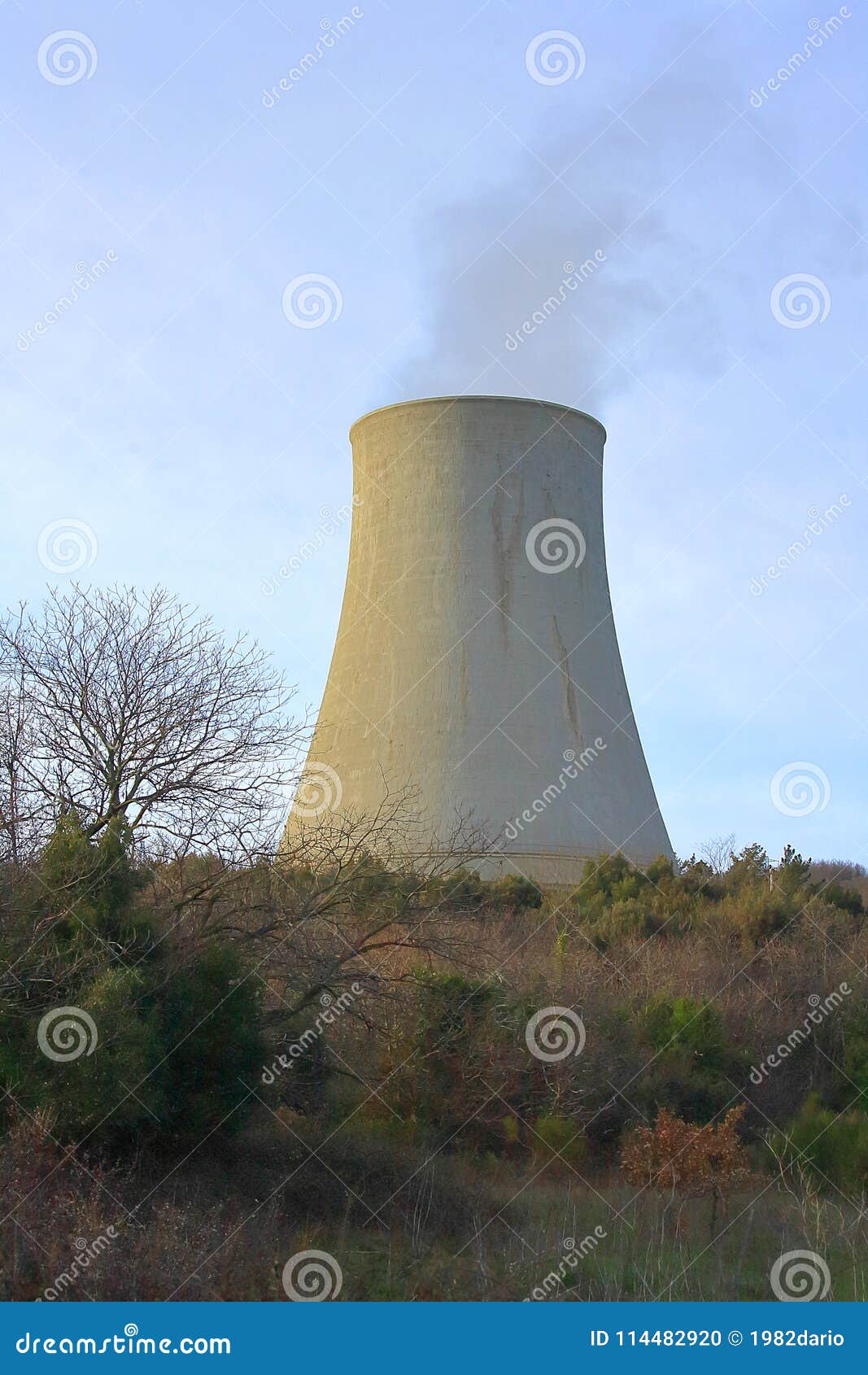 Geothermal Power Station in Monterotondo Stock Photo - Image of ...