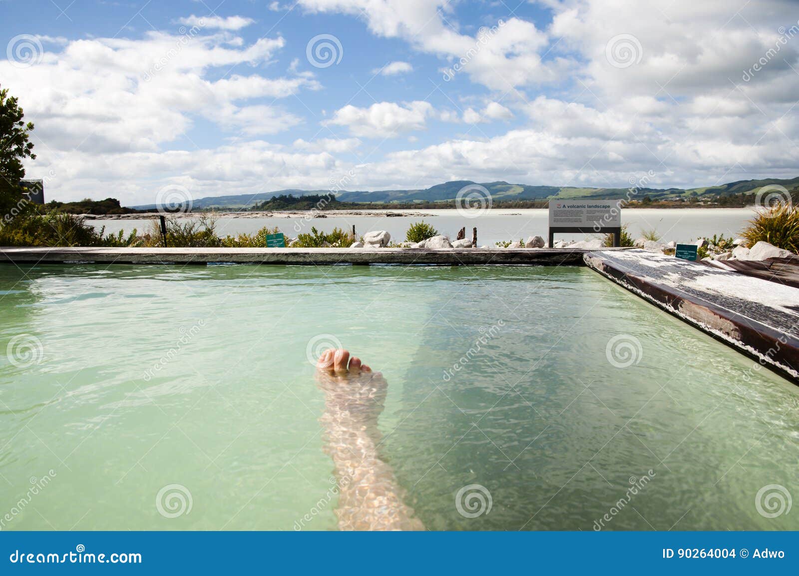 Geothermal Spa - New Zealand Stock Photo - Image of lifestyle, pool ...