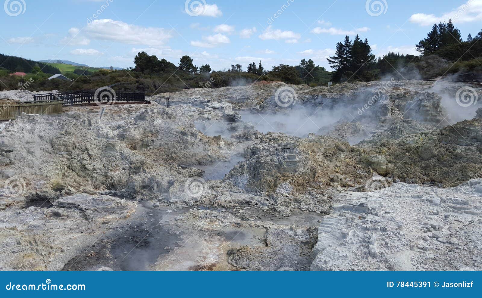 Geothermal Spring NZ stock image. Image of volcanic, sand - 78445391