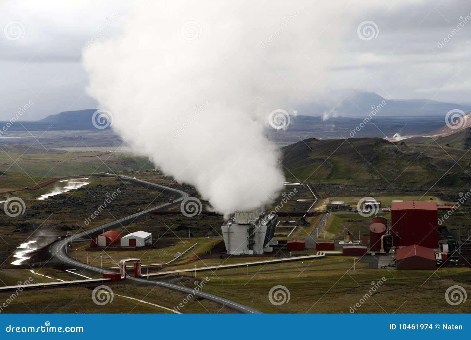 Geothermal station stock photo. Image of plant, seam - 10461974