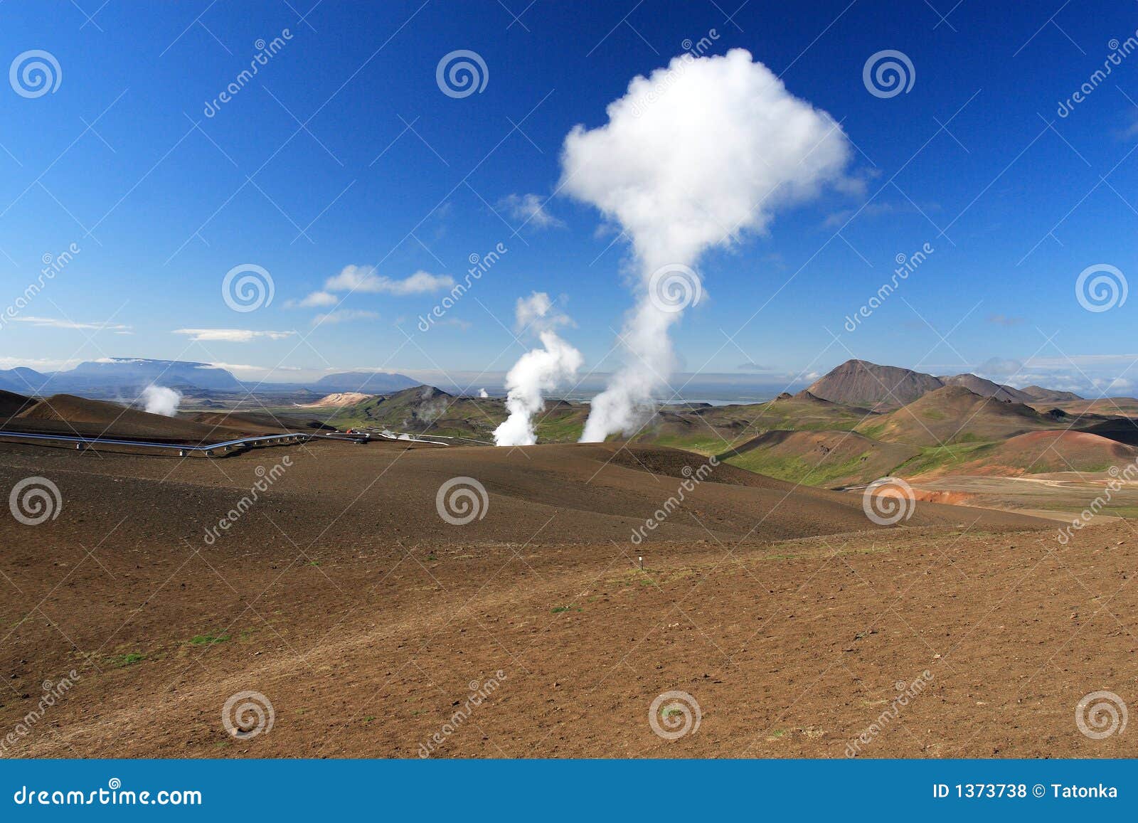 Geothermal Steam stock photo. Image of energy, volcano - 1373738