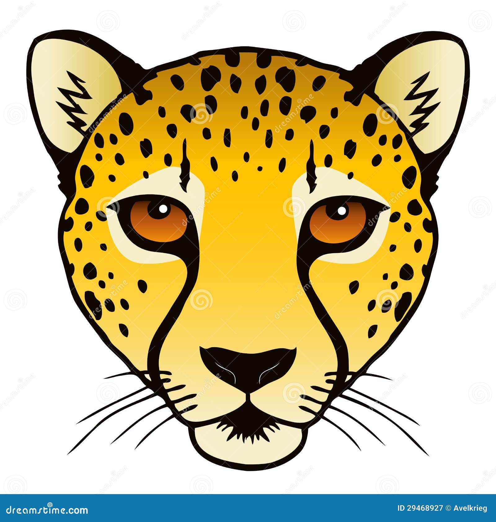 Gepard vektor abbildung. Illustration von warnung, schnell - 29468927