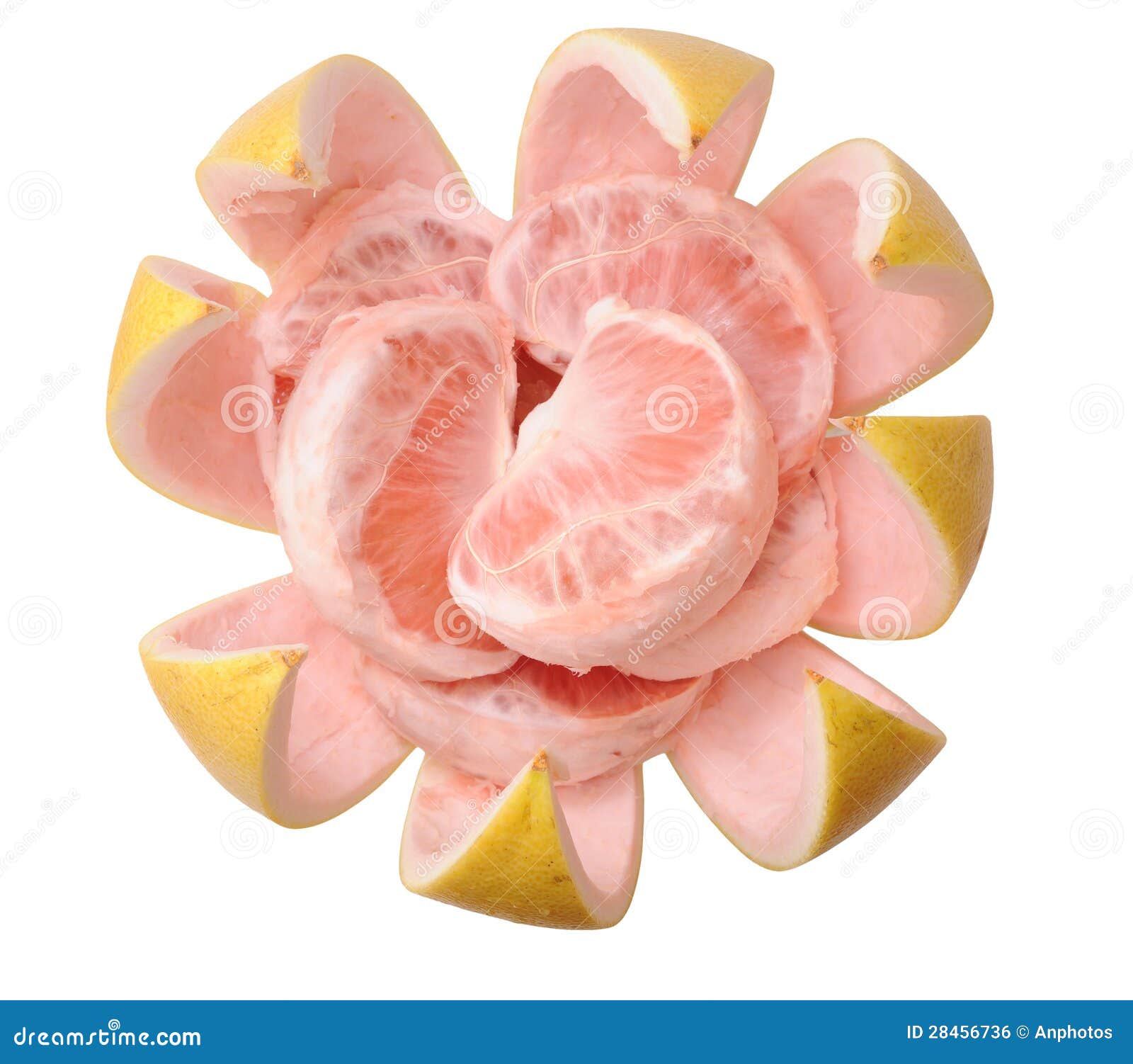Gepelde pompelmoes stock foto. Image of smakelijk, citrusvrucht - 28456736