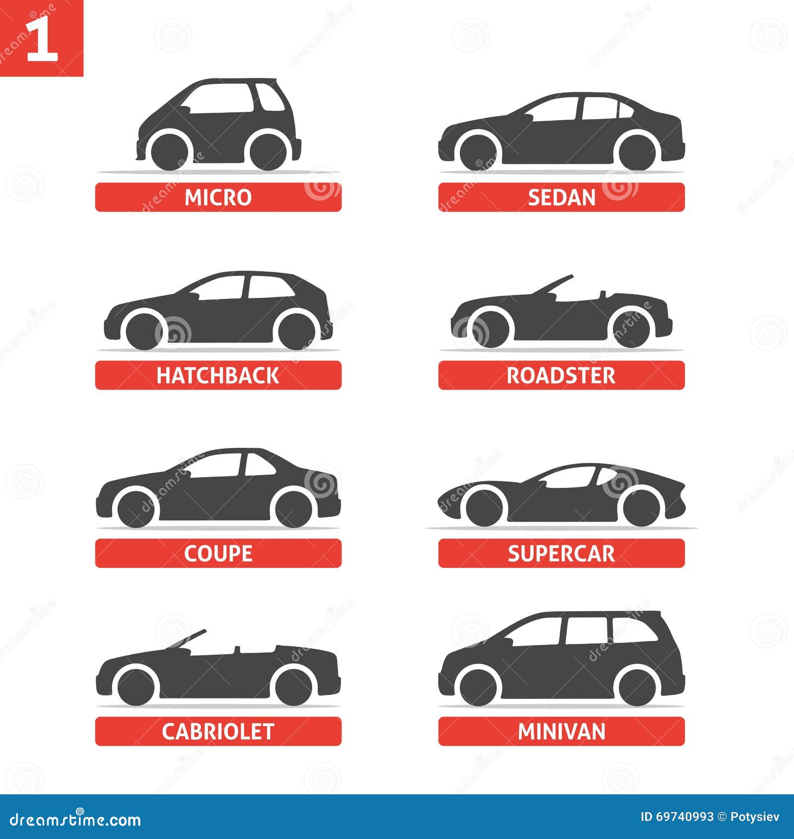 Geplaatst Autotype En Modelobjects-pictogrammen, Auto Vector ...