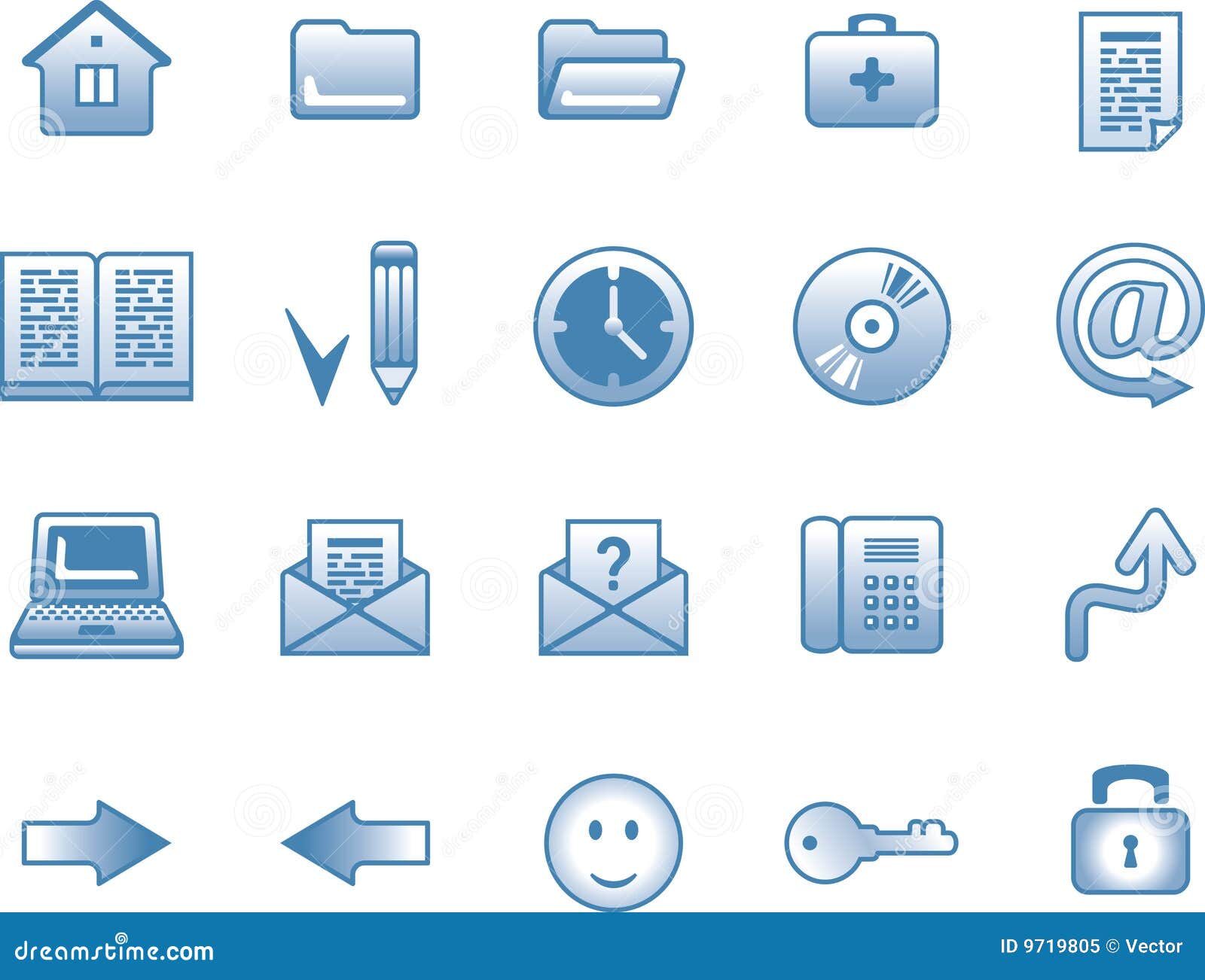 Geplaatste De Pictogrammen Van Het Web (Vector) Vector Illustratie ...