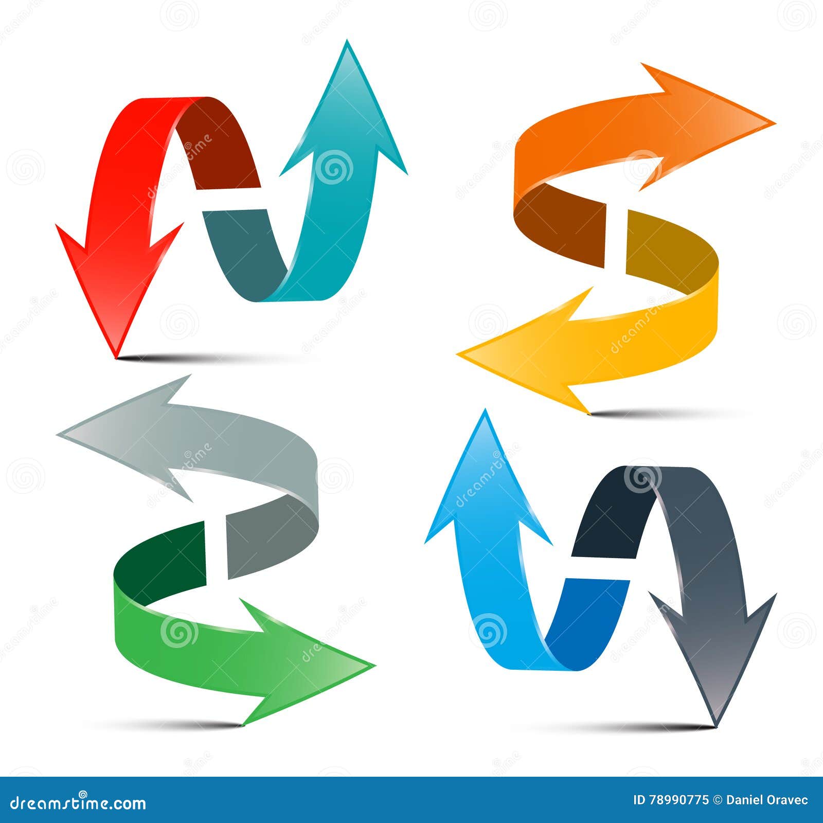 Geplaatste Pijlen Vector Dubbele Pijlen Vector Illustratie ...